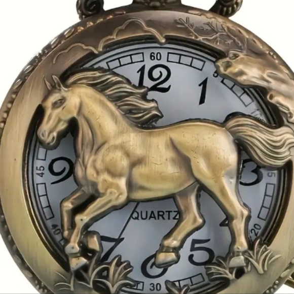 Accessories | Mens New Equestrian Vintage Style Pocket Quartz Watch ...